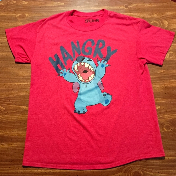 Disney | Shirts | Stitch Hangry Tshirt Large Disney Movie Tee Shirt ...
